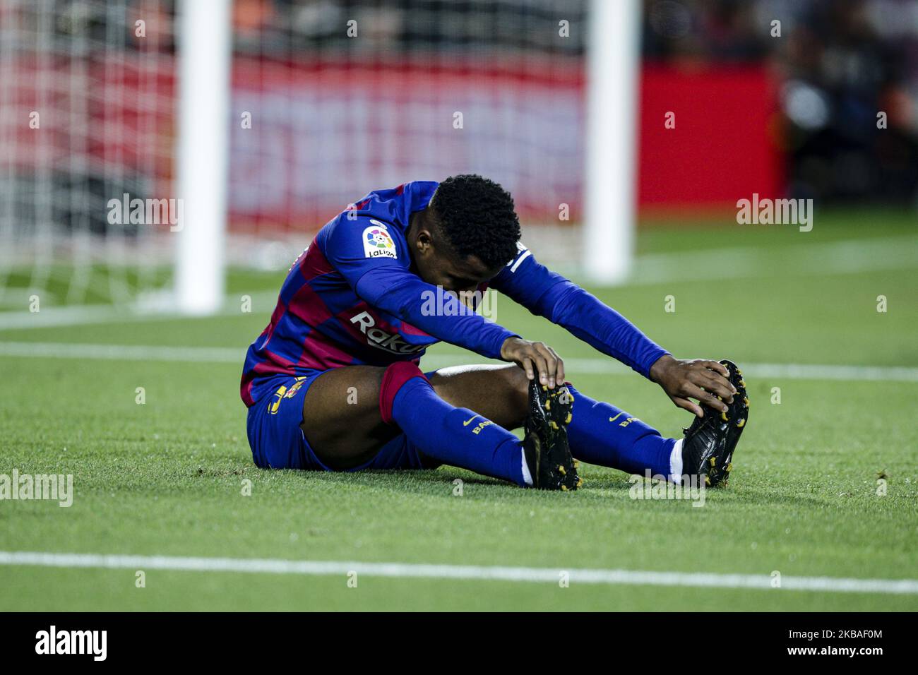31 Ansu Fati of FC Barcelona during the La Liga Santander match between ...