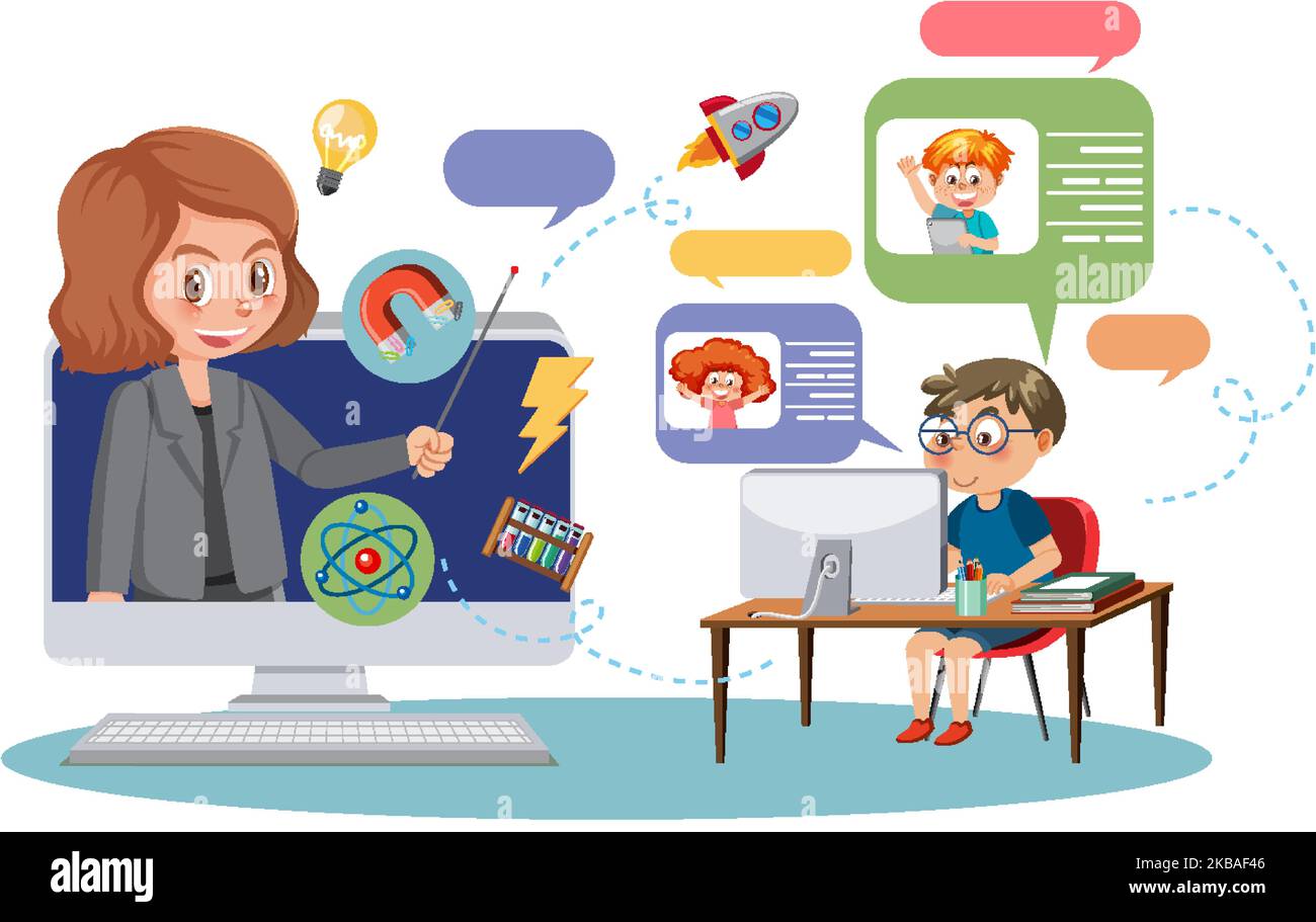 Boy boys male kids children learning Stock Vector Images - Alamy