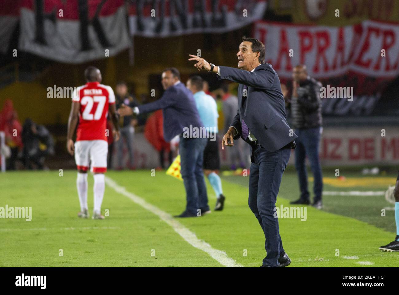 Alexandre Guimaraes coach of America de Cali during a match between ...