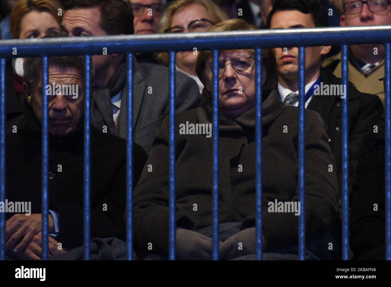 Angela Merkel, Chancellor of Germany, watches the eveing show, in front ...