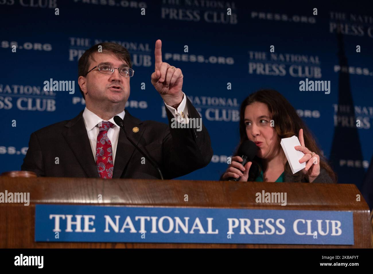 (L-R): Secretary of Veterans Affairs Robert Wilkie answers questions ...