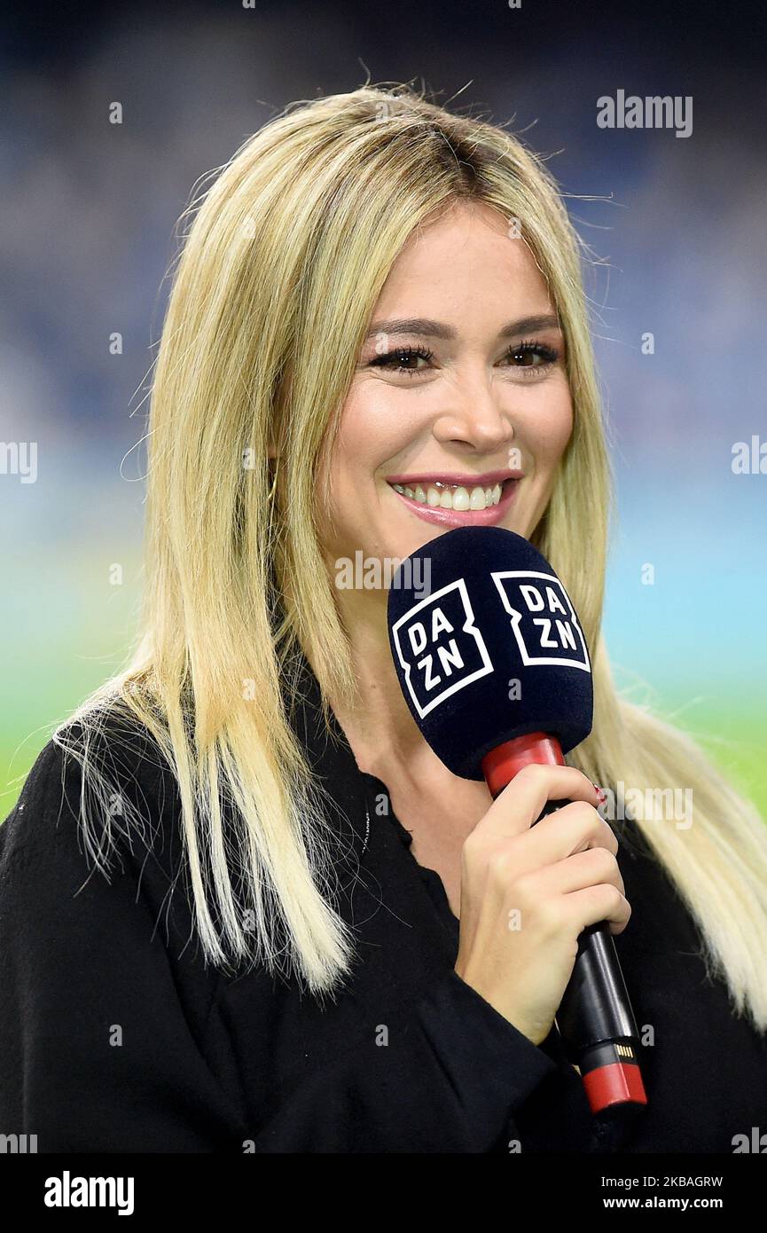 Diletta Leotta DAZN presenter during the Serie A match between SSC ...