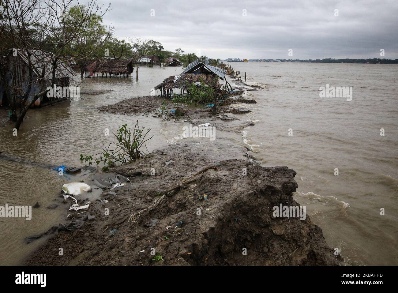 People in Dhaka, Bangladesh, on November 10, 2019 after the cyclone ...