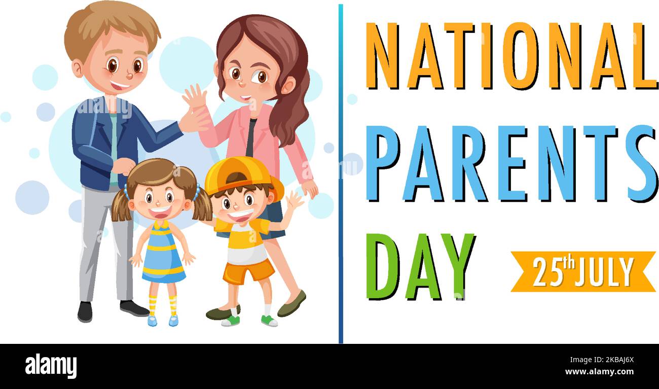 National Parents Day Poster Template illustration Stock Vector Image ...