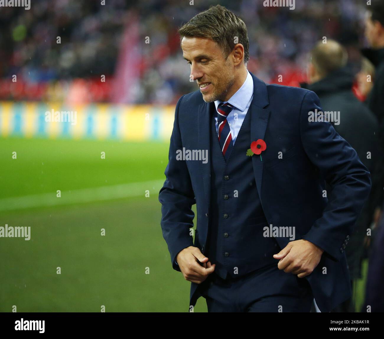 Phil Neville manager of England Women during Women's International ...