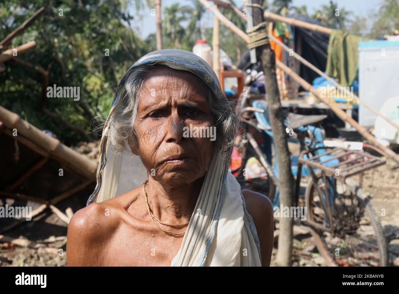 A view of destruction in the aftermath of cyclone Bulbul in Bakkhali ...