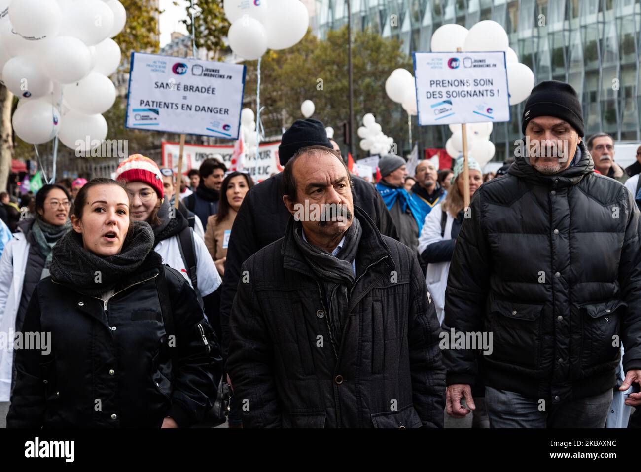 Philippe Martinez, General Secretary of the CGT union was present ...