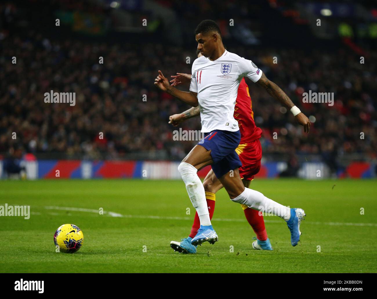 Marcus Rashford of England during UEFA Euro 2020 Qualifier between ...