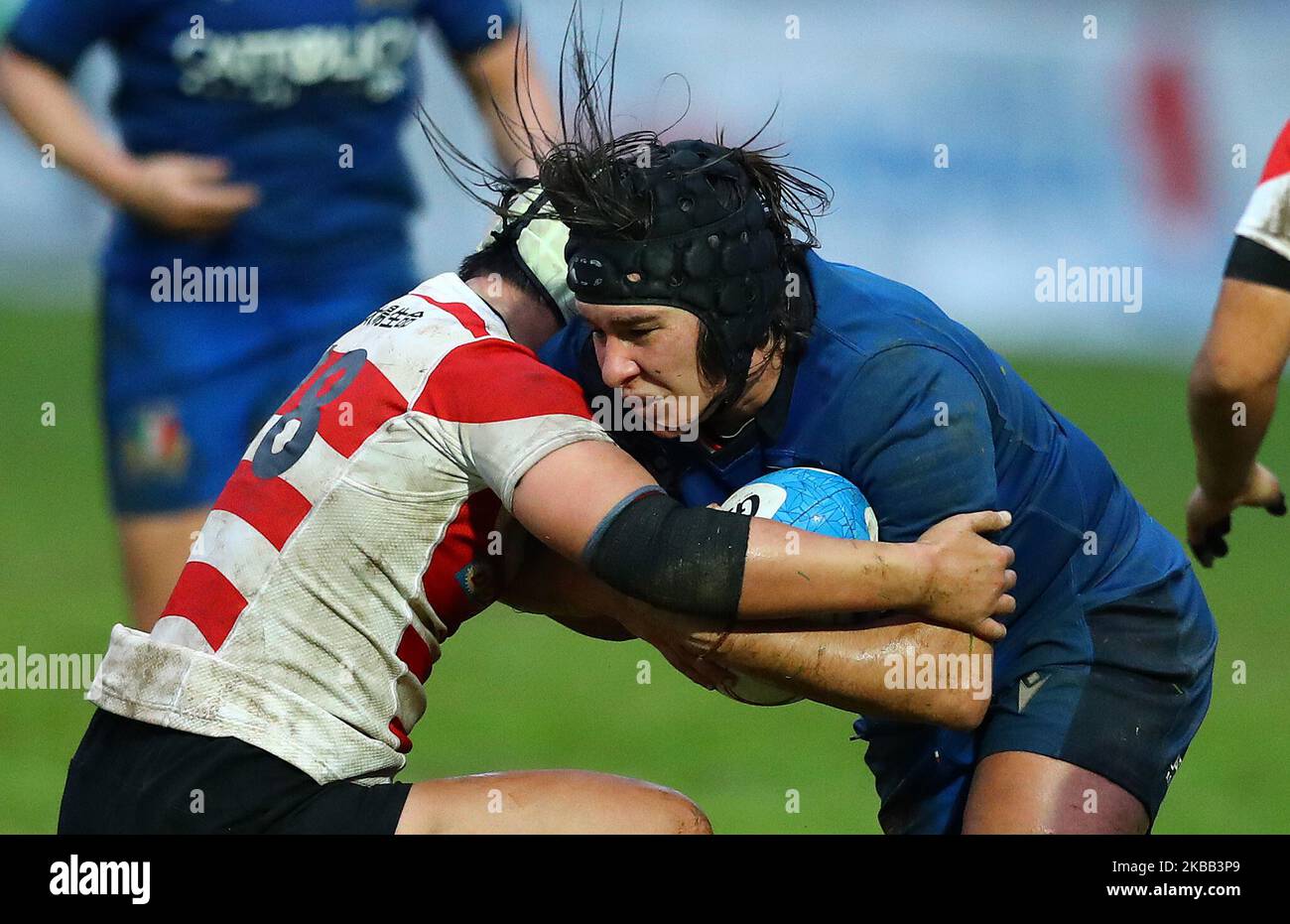 Sora Konishi of Japan and Ilaria Arrighetti of Italy during the women's ...