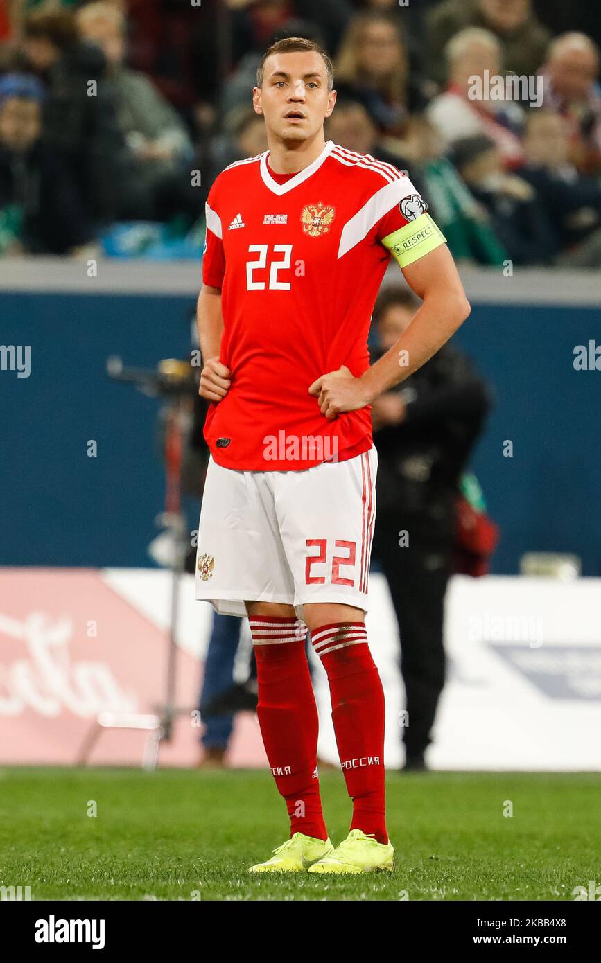 Artem Dzyuba of Russia during the UEFA Euro 2020 Qualifier between ...