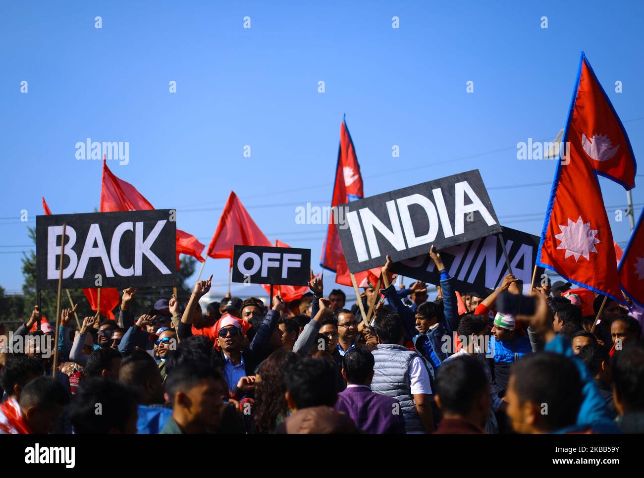 Nepal Student Union protest against border encroachment against both ...
