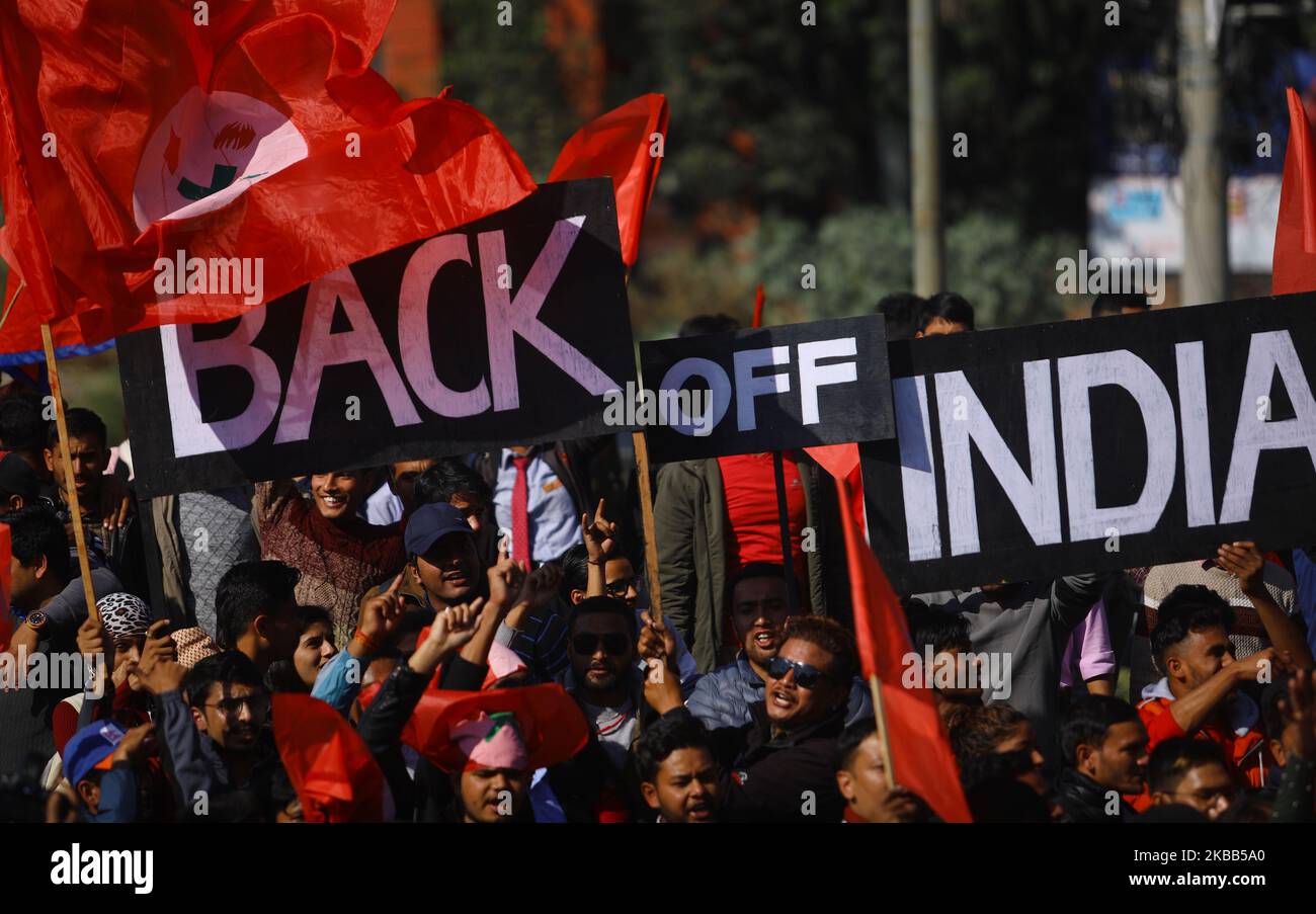 Nepal Student Union protest against border encroachment against both ...