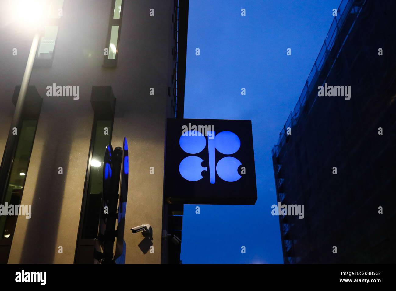 Organisation of the Petroleum Exporting Countries - OPEC logo is seen ...