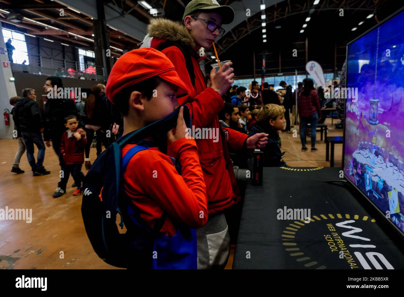 A child dressed as super mario in the gamming part annual geek and pop ...