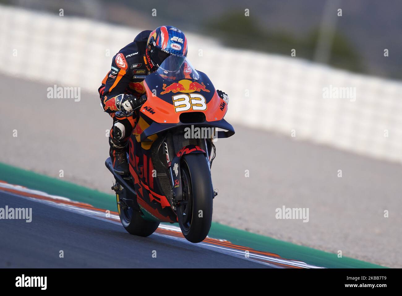 Brad Binder (33) of Republic of South Africa and Red Bull KTM Ajo KTM ...
