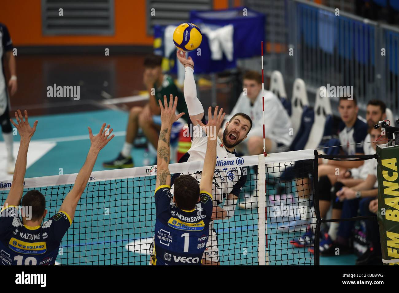 Serbian Player Nemanja Petric (hitter spiker) of team Allianz ...