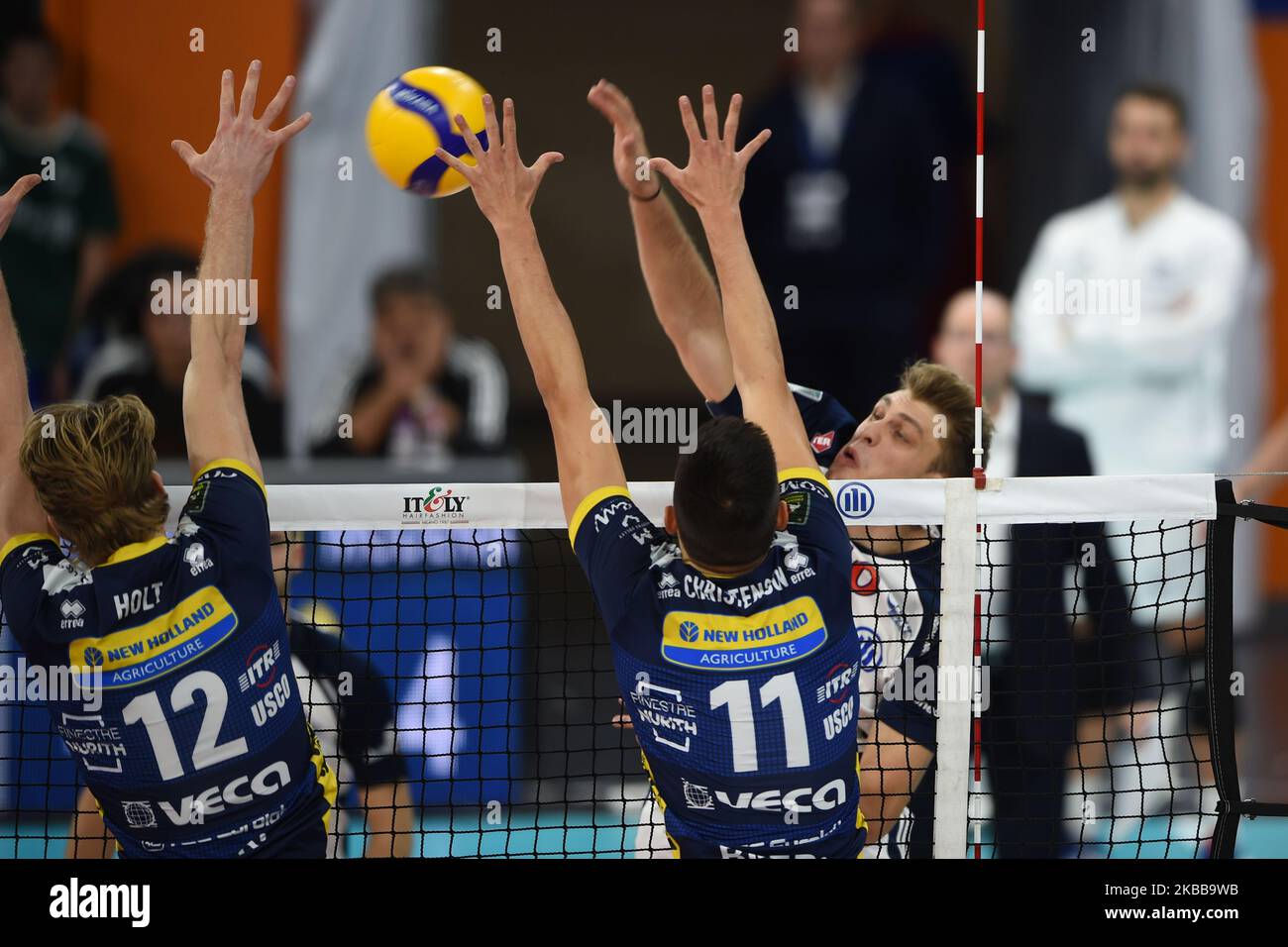 Italian player Riccardo Sbartoli (setter) of team Allianz Powervolley ...