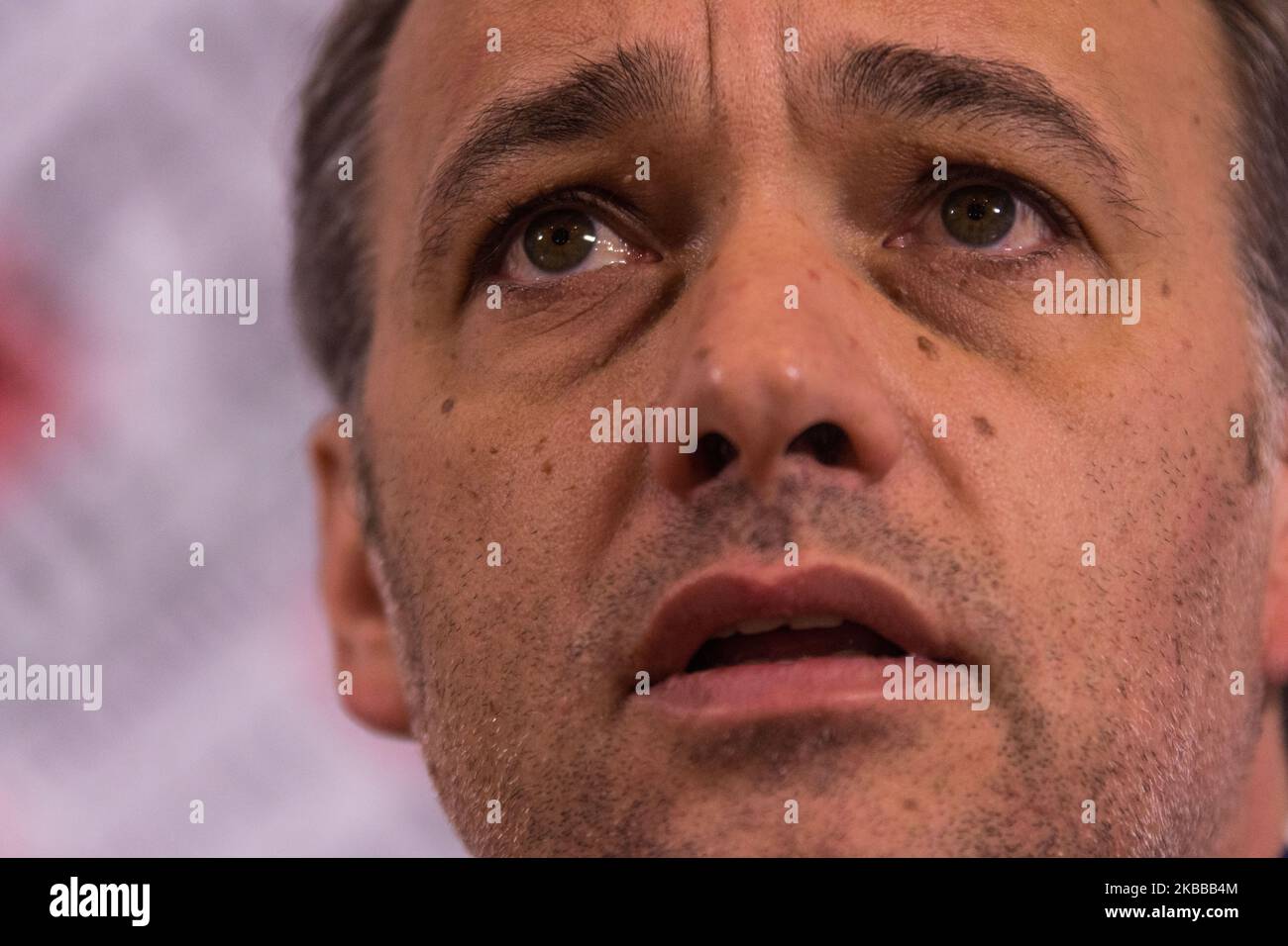 Italian senator Matteo Richetti attends the press conference to present ...