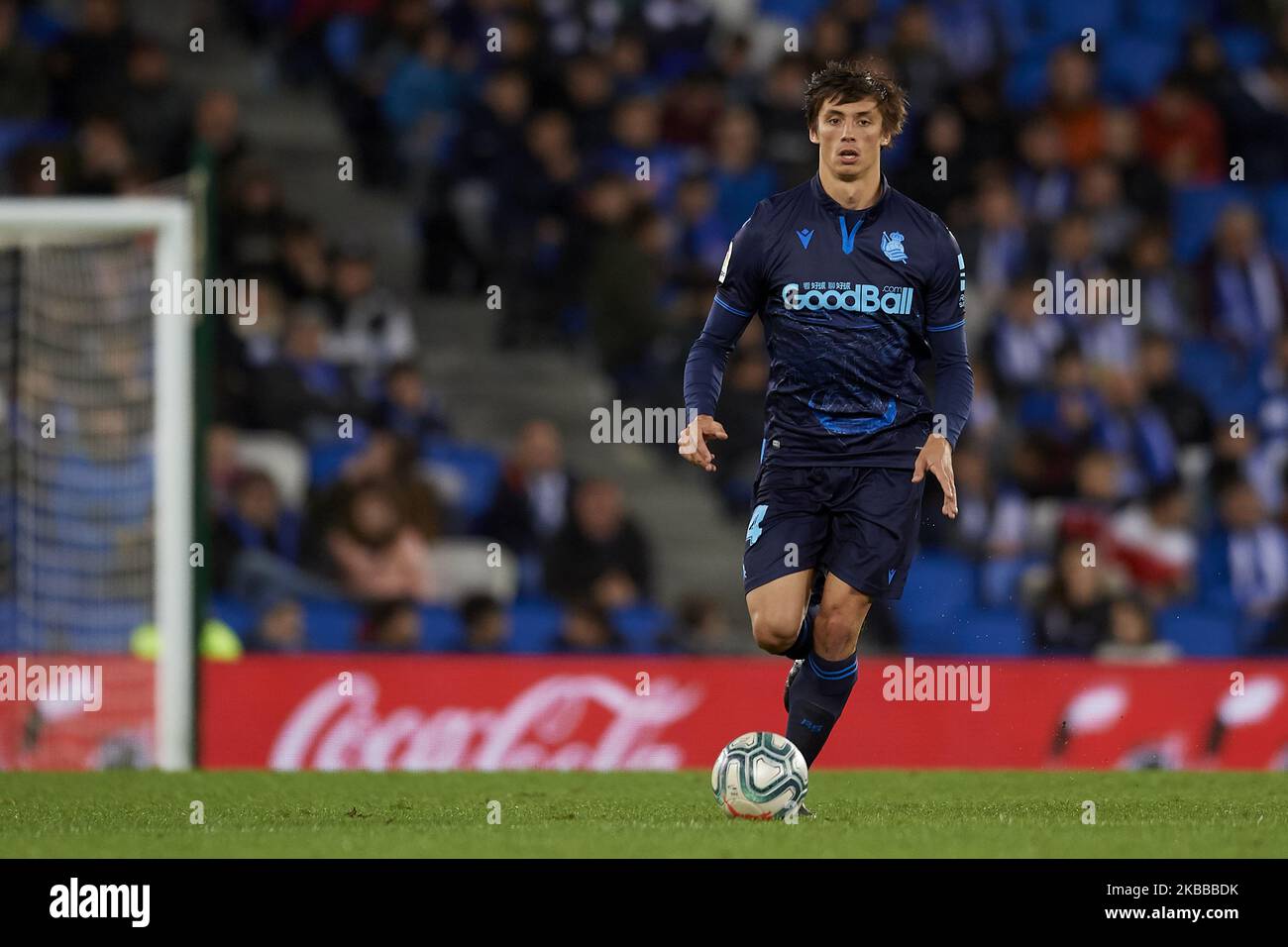 Robin Le Normand of Real Sociedad in action during the Liga match ...