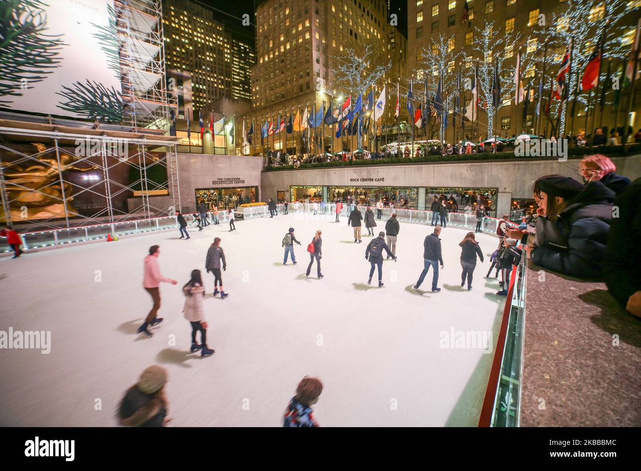 People as seen ice skating in Manhattan, New York City NY at the ...