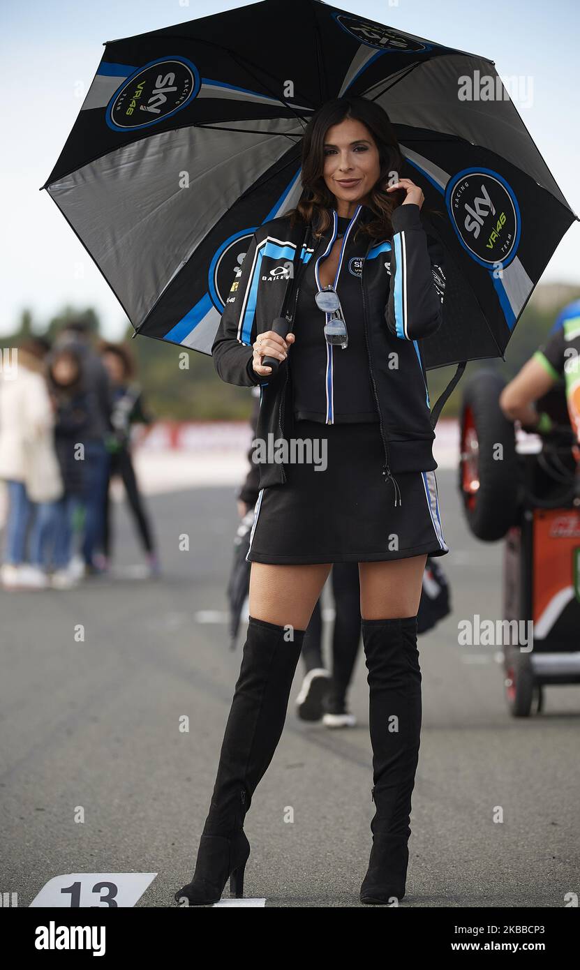 Grid girl during the race of Gran Premio Motul de la Comunitat ...