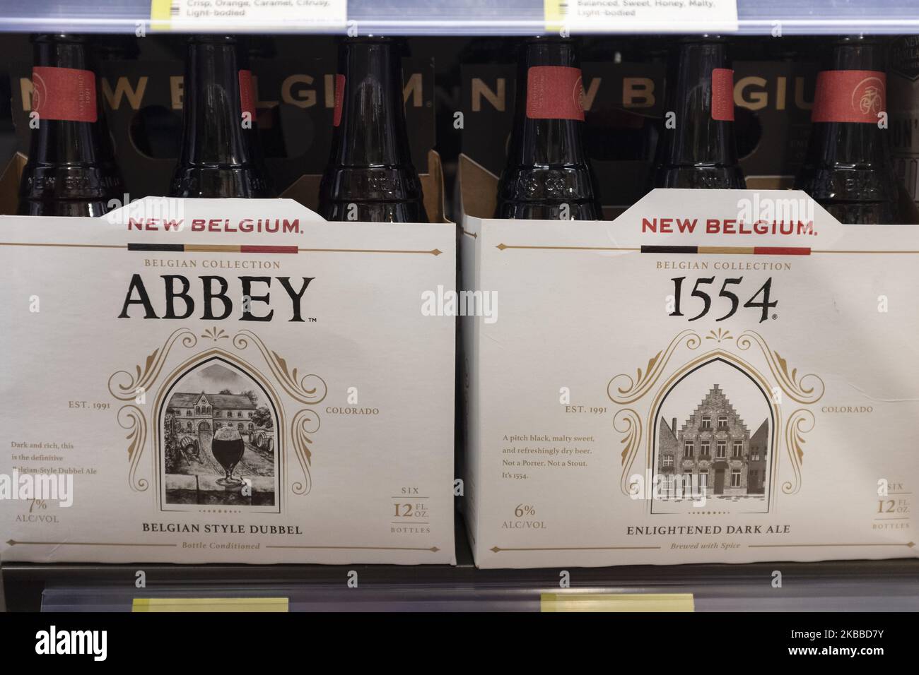 New belgium brewing companys abbey belgian dubbel style beer hi-res ...