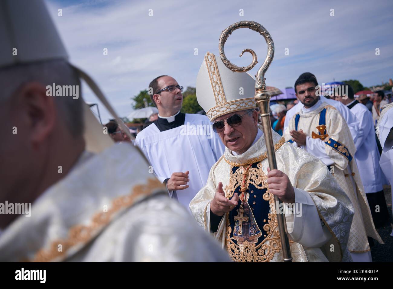 Giovanni Angelo Becciu during the beatification ceremony of the priest ...