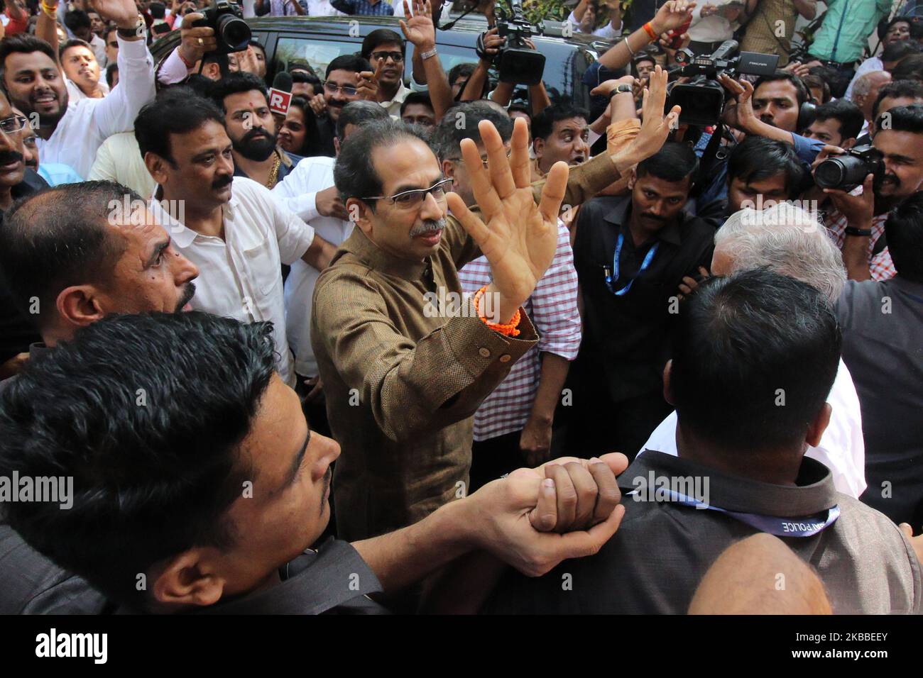 Shiv sena party supporters hi-res stock photography and images - Alamy