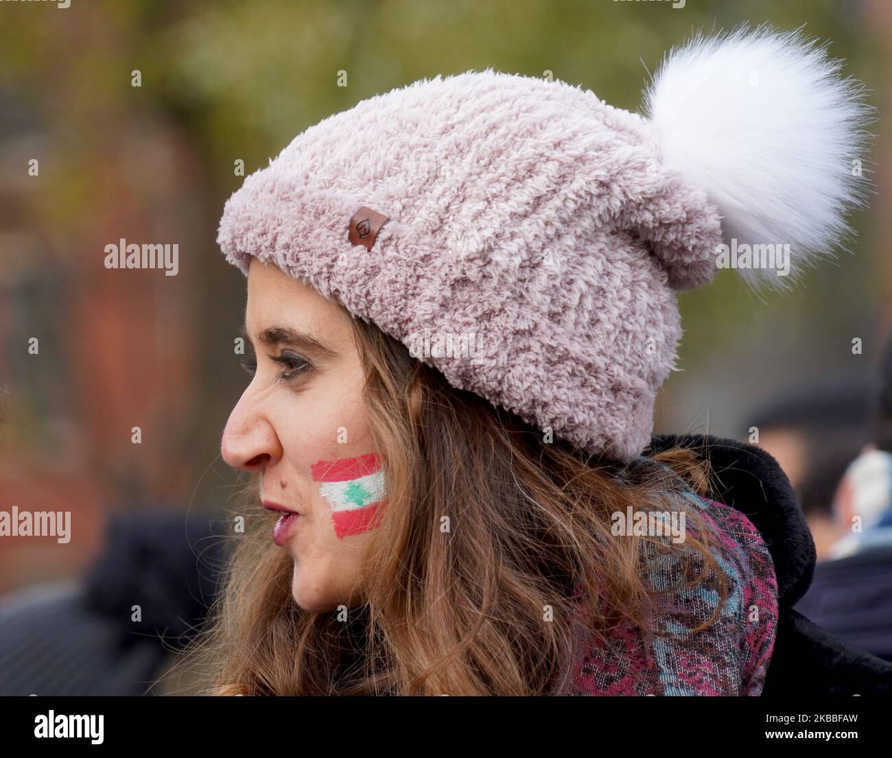 Lebanese people in New York City came out and supported Lebanese people ...