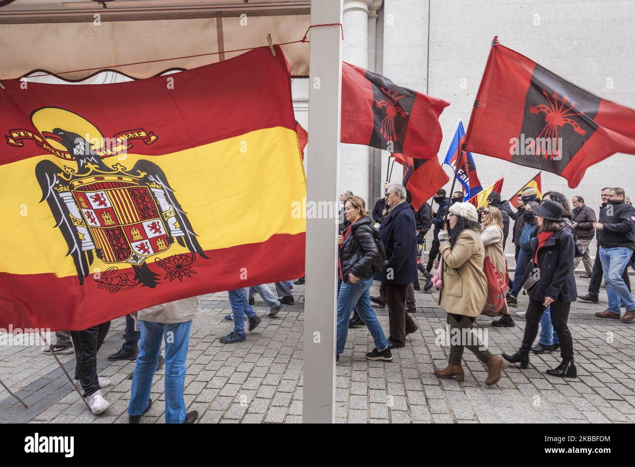 Francisco Franco With His Flag