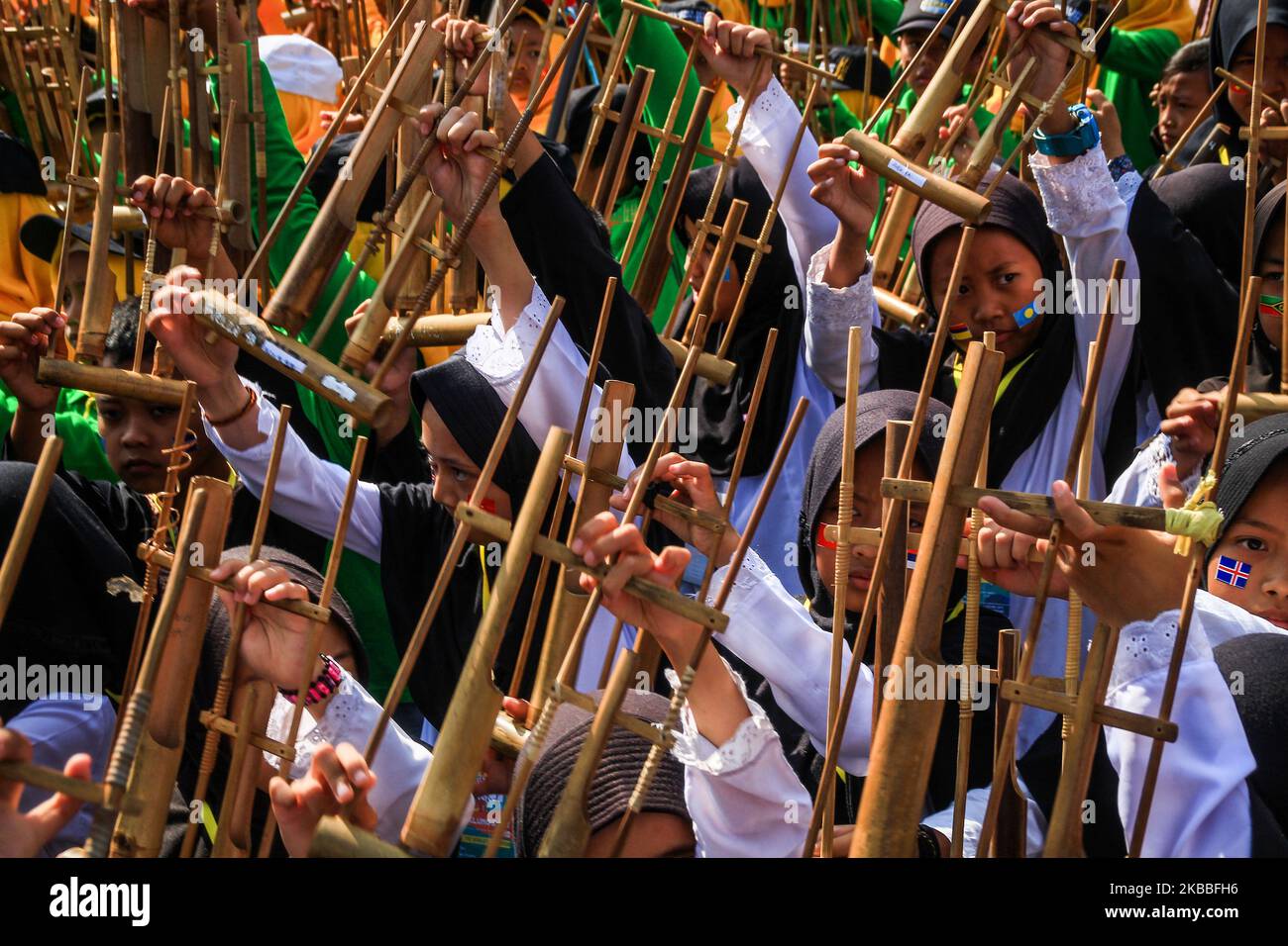 A number of students took part in the celebration of World Angklung Day ...