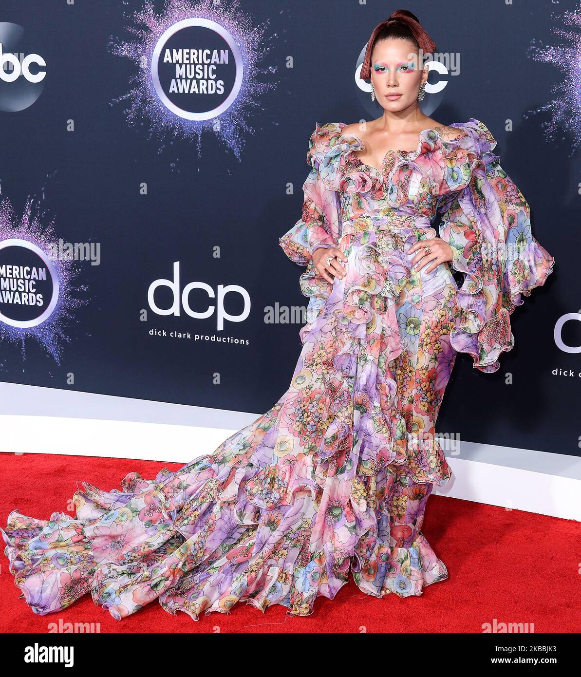 LOS ANGELES, CALIFORNIA, USA - NOVEMBER 24: Singer Halsey wearing a ...