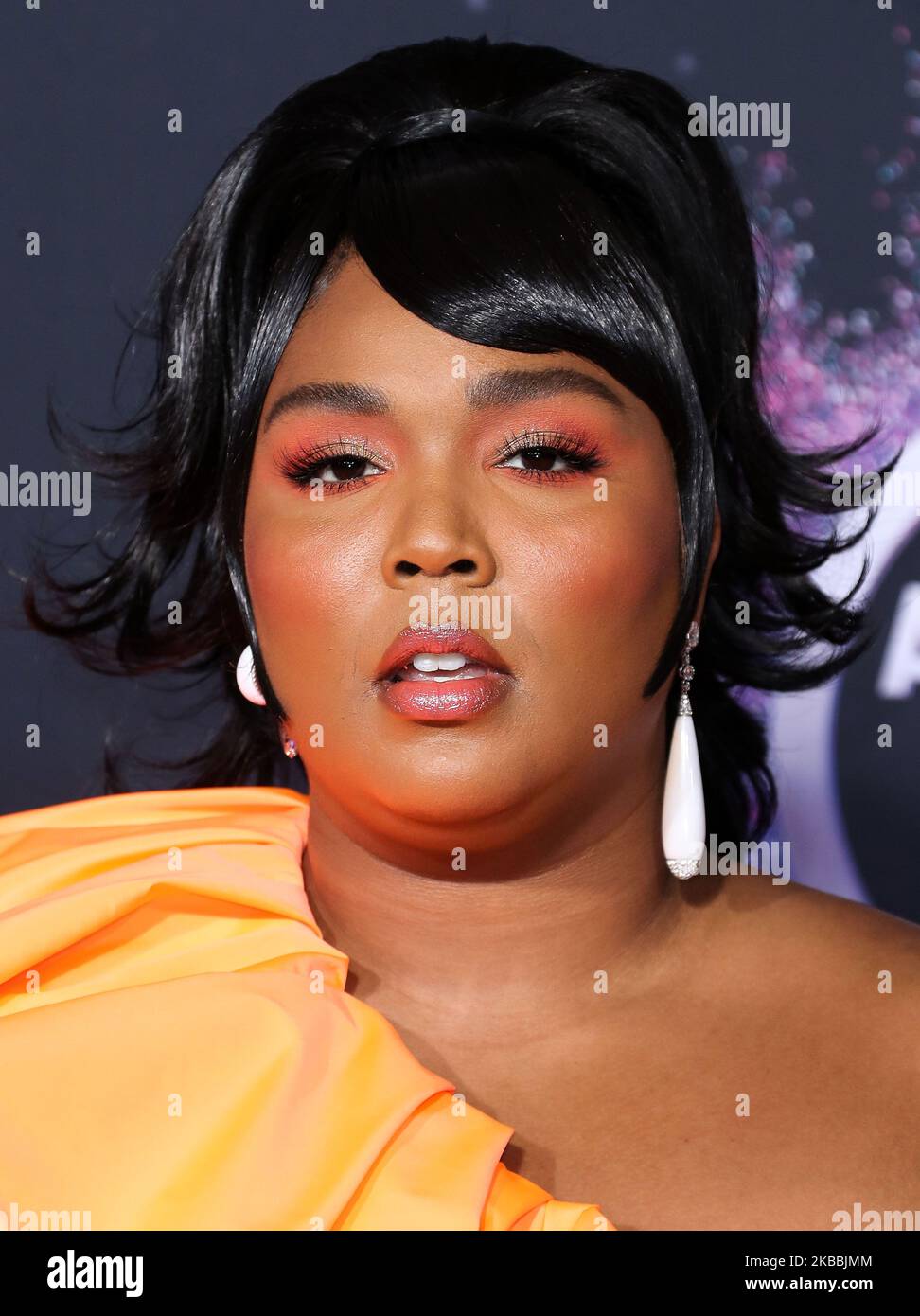 LOS ANGELES, CALIFORNIA, USA - NOVEMBER 24: Singer Lizzo wearing a ...