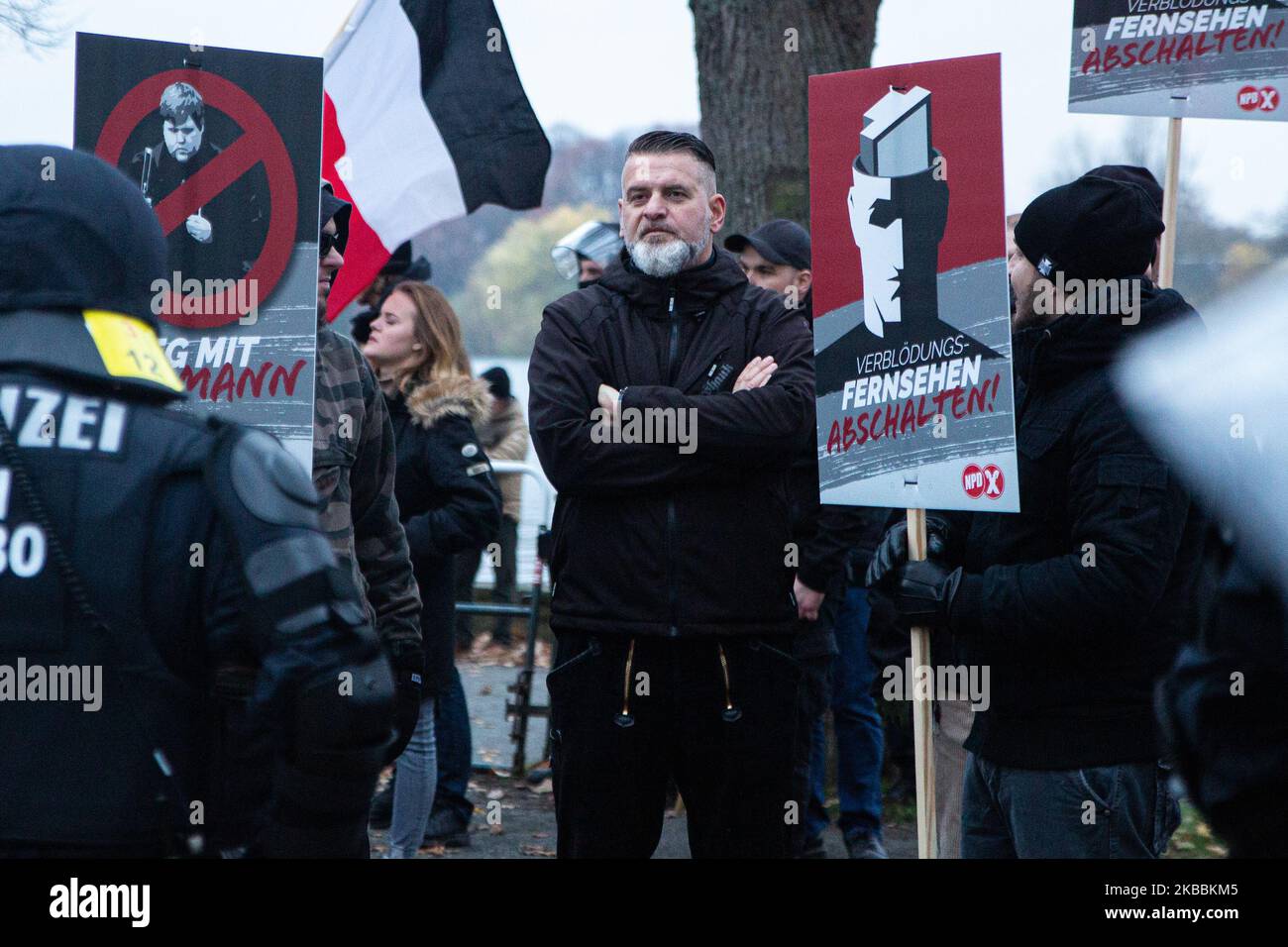 Federal executive board member Thorsten Heise during a neo-Nazi and ...