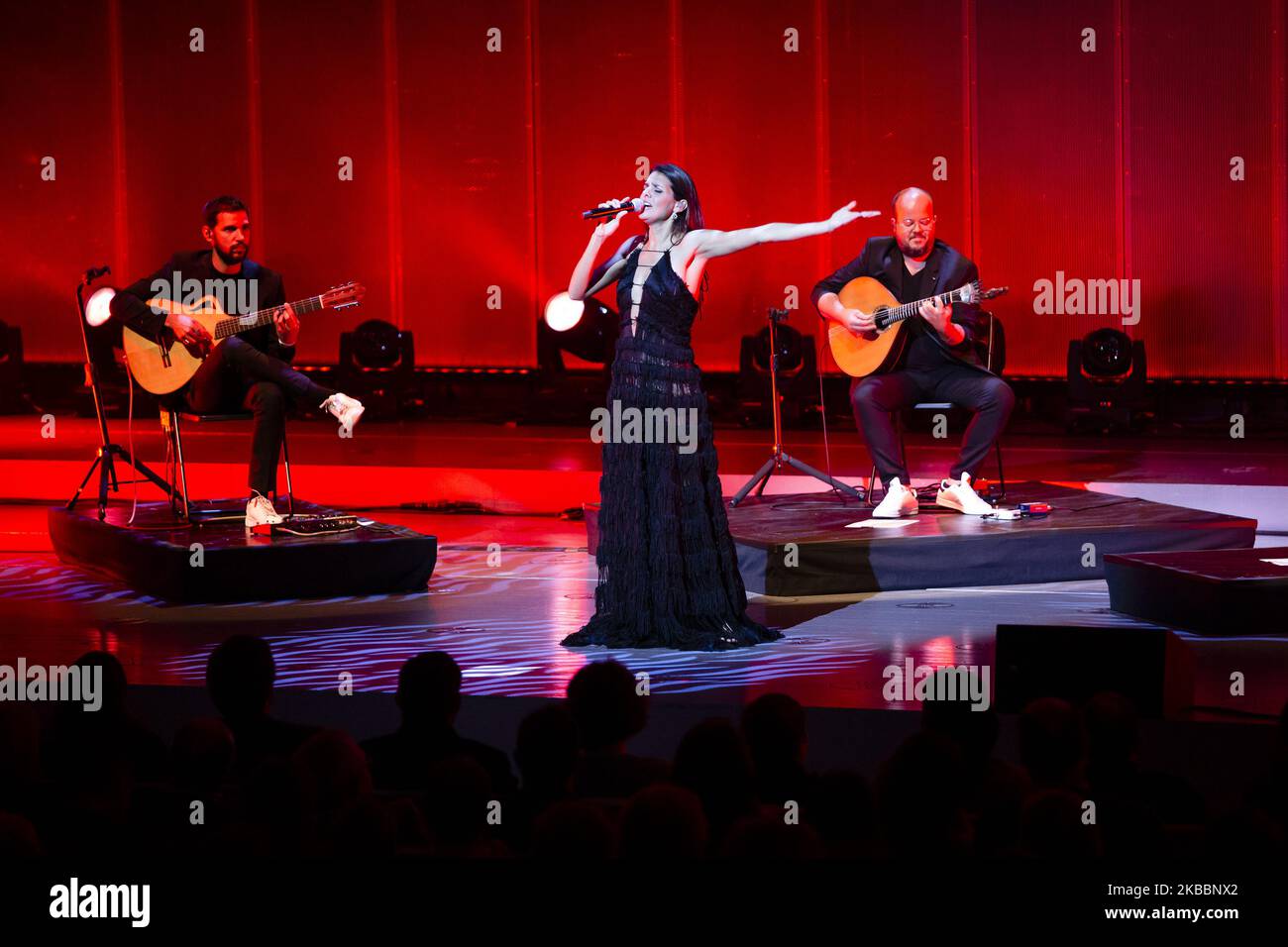 Portuguese singer Cuca Roseta at a charity concert in Casa da musica ...