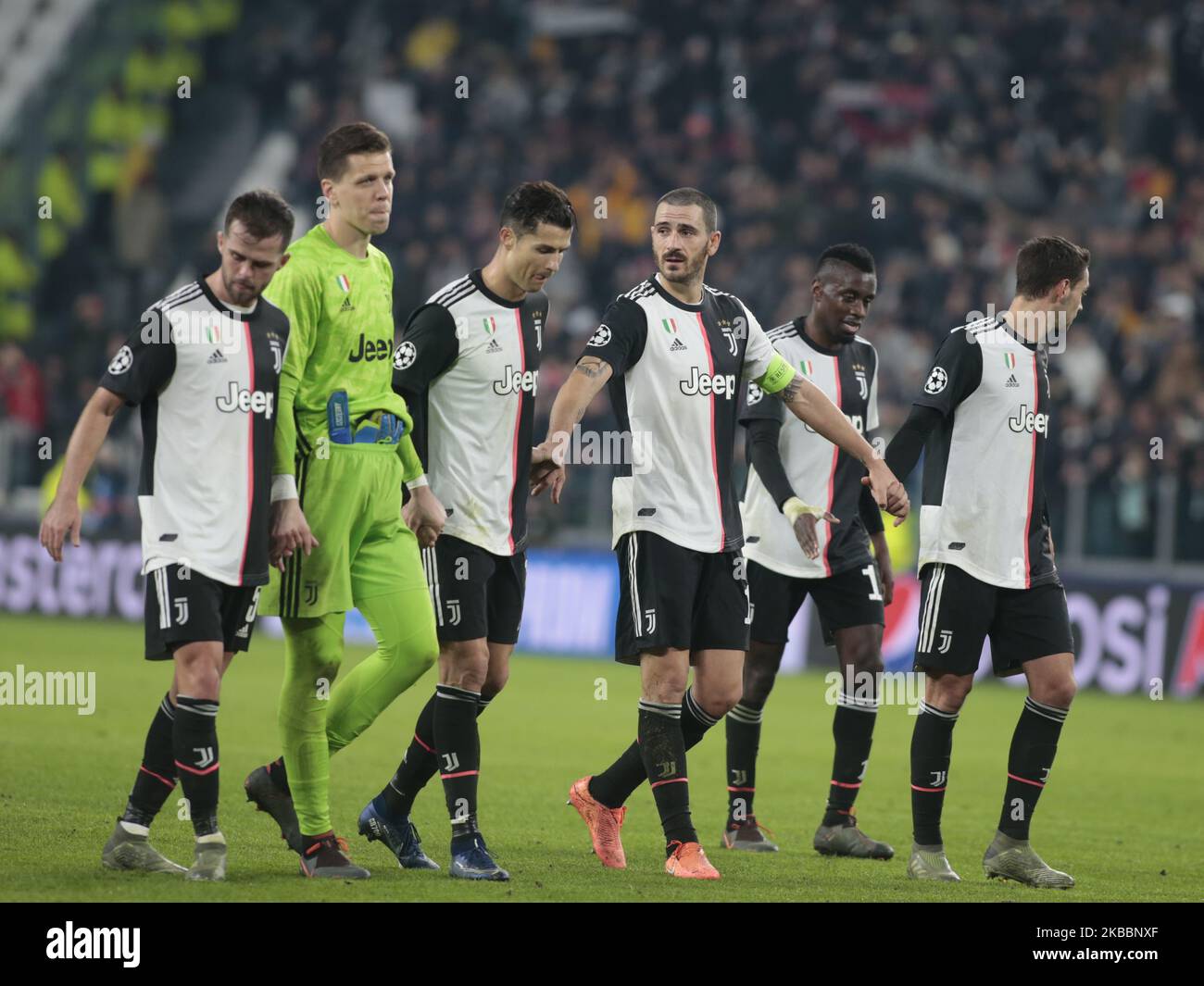 Juventus team during Champions League match between Juventus v Atletico ...