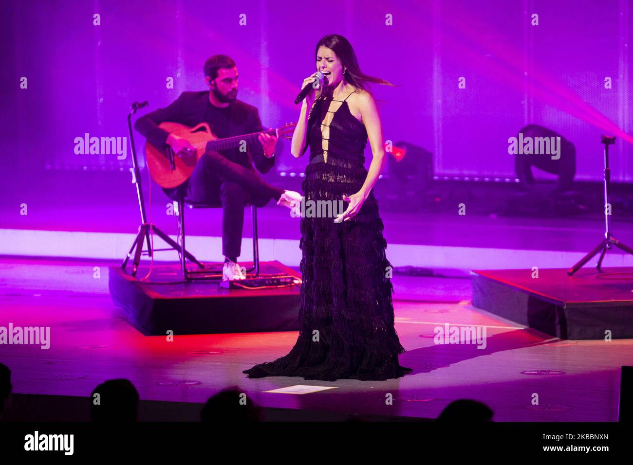 Portuguese singer Cuca Roseta at a charity concert in Casa da musica ...