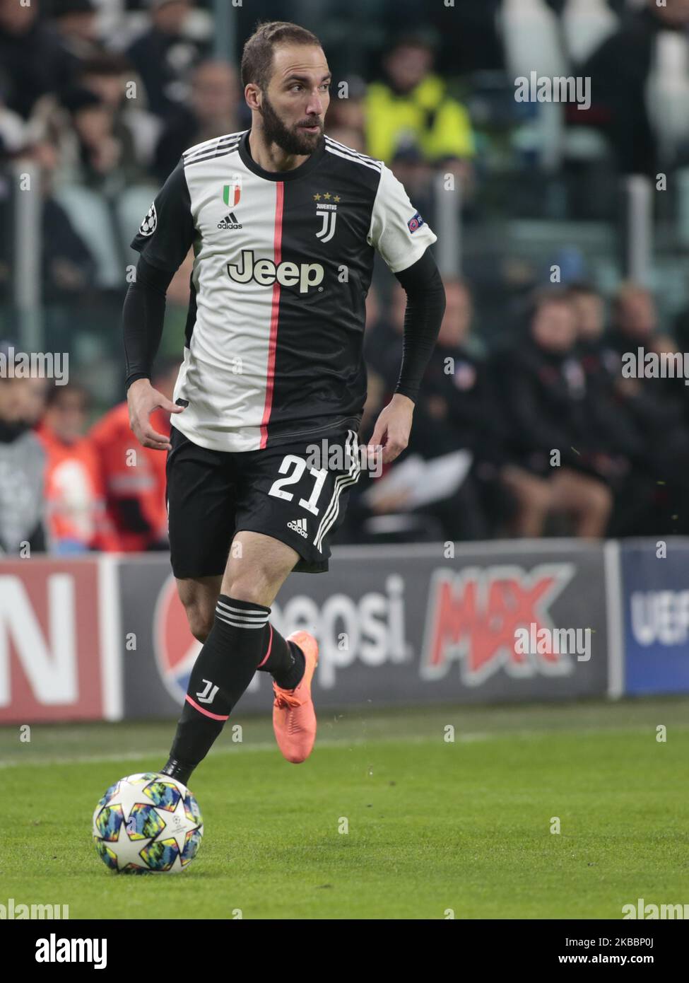 Gonzalo Higuaín during Champions League match between Juventus v ...