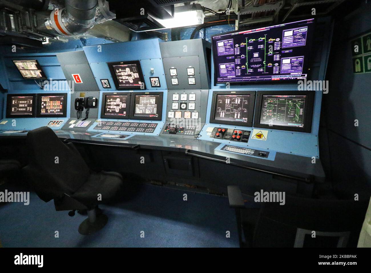 Polish Navy ORP Slazak patrol vessel the day before officially start of ...