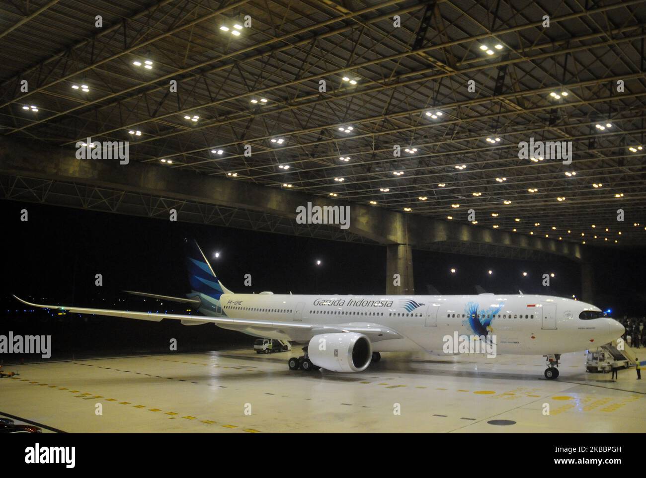 Garuda Indonesia airline introduces its newest aircraft, the Airbus ...