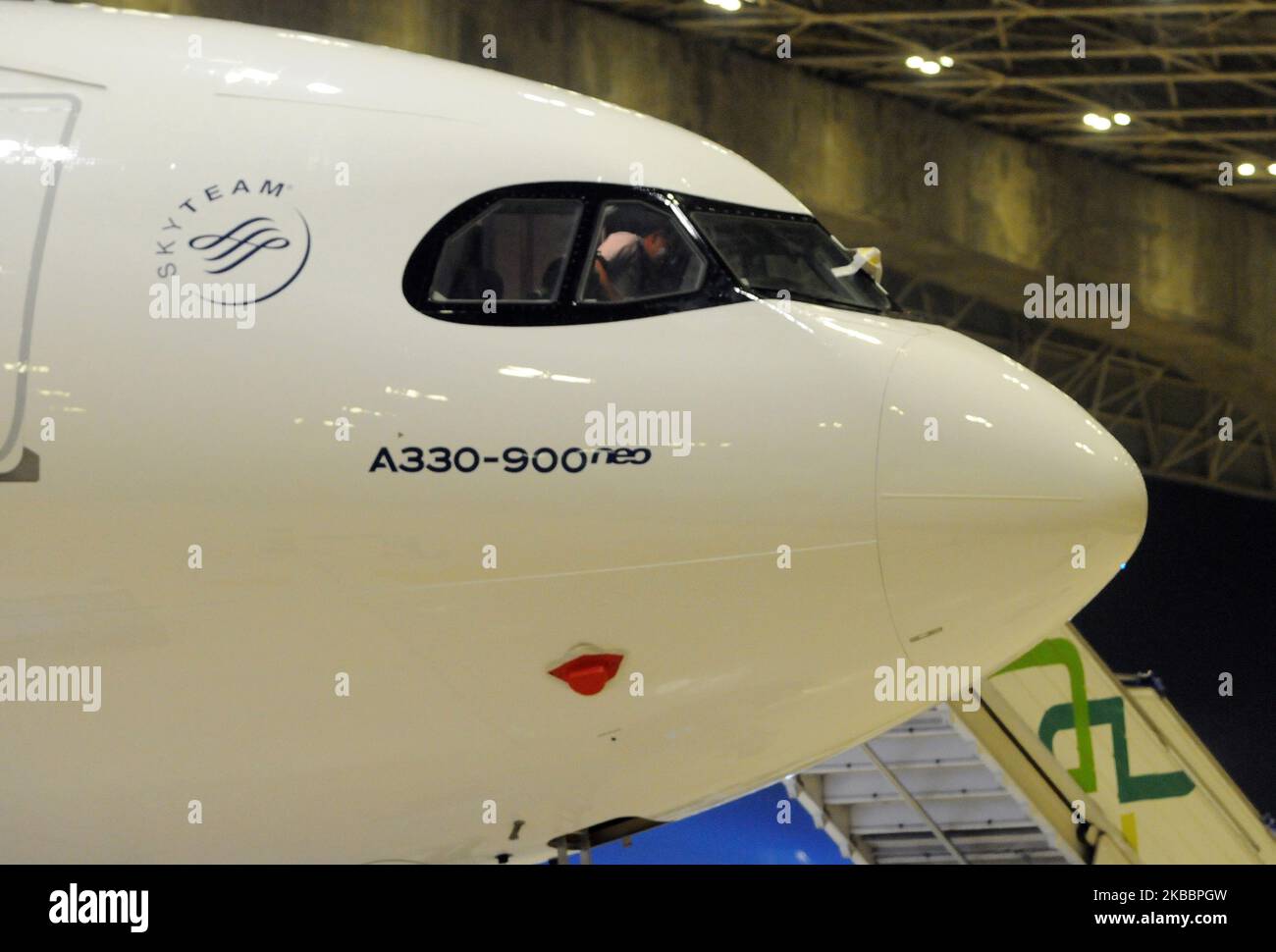 Garuda Indonesia airline introduces its newest aircraft, the Airbus ...