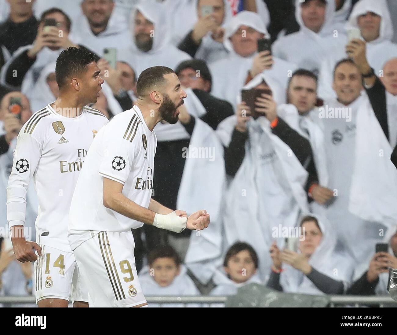Real madrids french forward karim benzema hi-res stock photography and ...