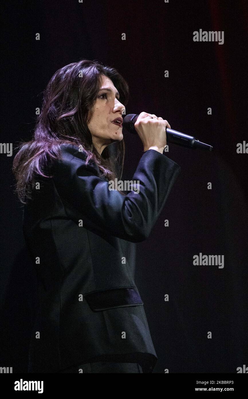 The italian singer and songwriter Elisa performs live at Mediolanum ...