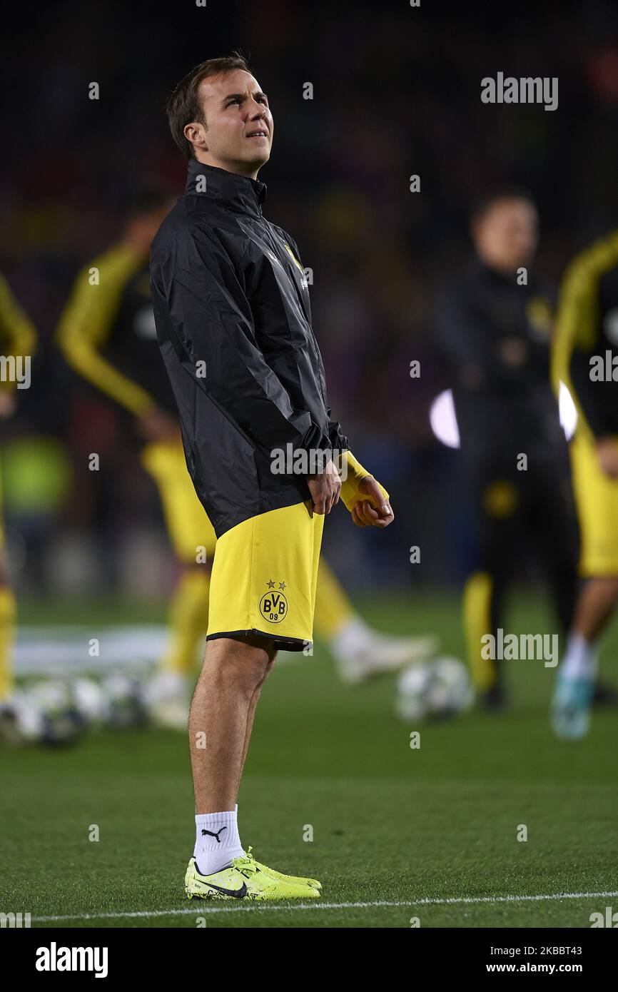 Mario Gotze of Borussia Dortmund during the UEFA Champions League group ...