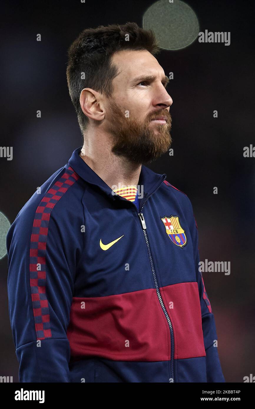 Lionel Messi of Barcelona prior to UEFA Champions League group F match ...