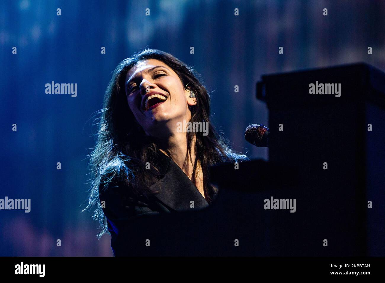italian singer, Elisa (Elisa Toffoli) performs in Milan during her ...