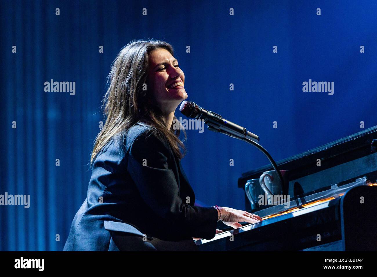 italian singer, Elisa (Elisa Toffoli) performs in Milan during her ...