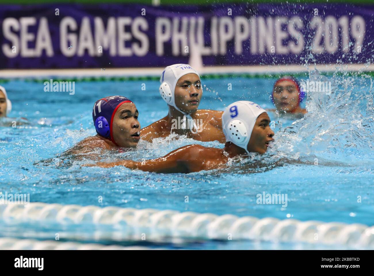Players in action during the match between Philippines and Thailand for ...