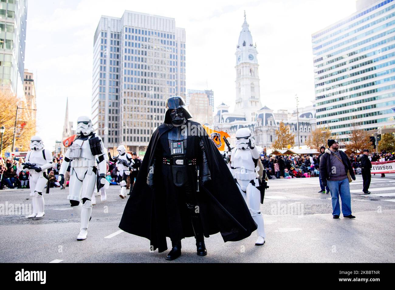 Star Wars characters are seen during the 6ABC Thanksgiving Day Parade ...