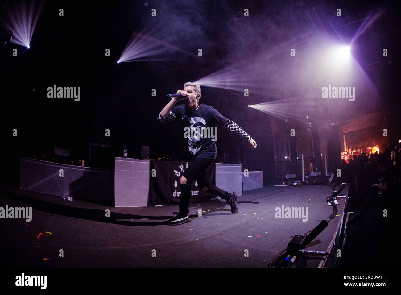 Emo rapper Dying In Designer, real name Bobby O’Brien, performs live at ...